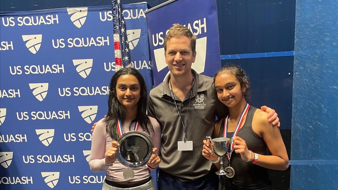 Rumson sisters Anika and Anisha Goyal squash their competition - BVM Sports