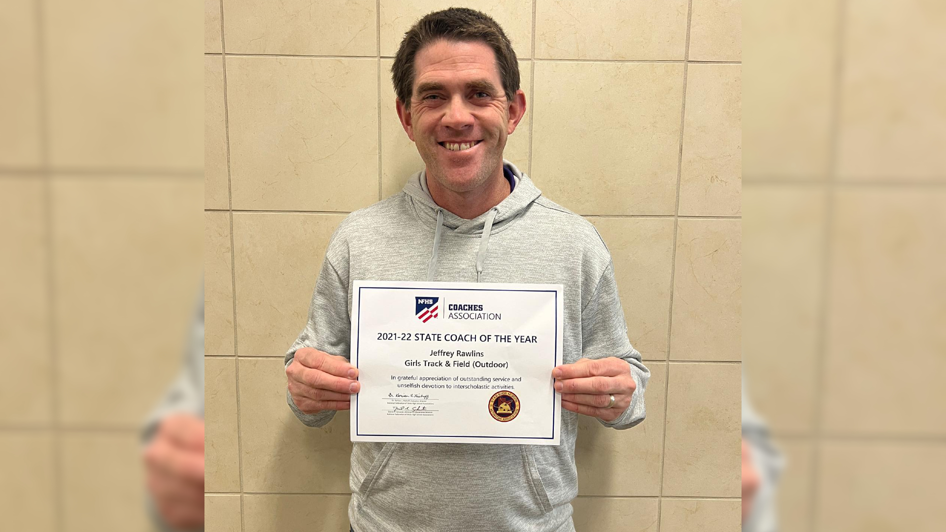 Box Elder T&F coach Jeff Rawlins awarded Coach of the Year - BVM Sports