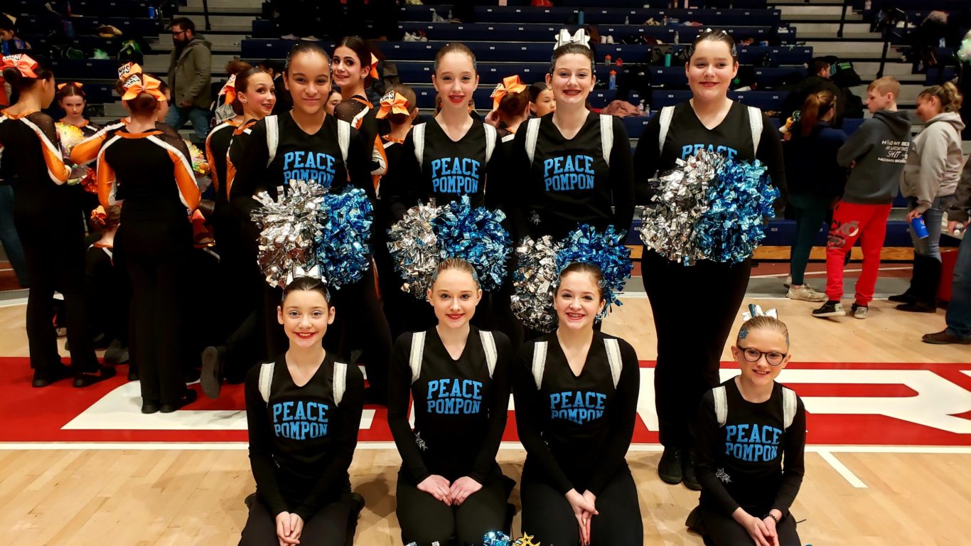 Peace Lutheran poms excel in Michigan Pom Association Championships ...