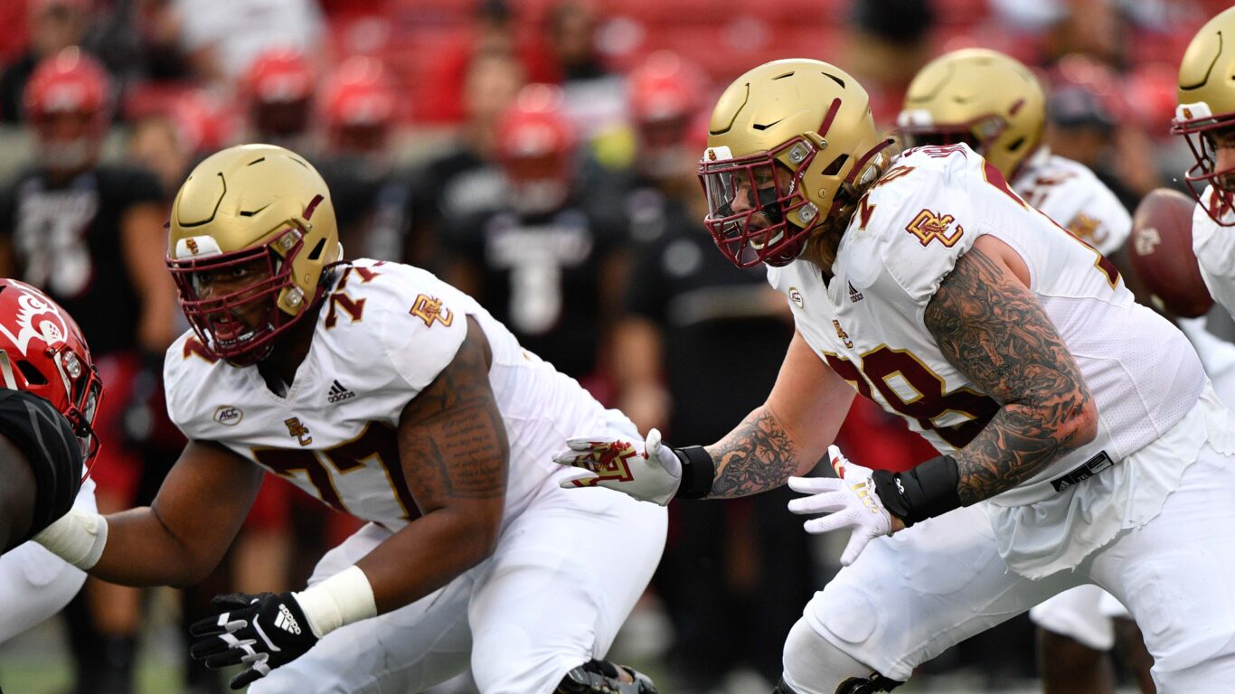 Boston College offensive lineman’s massive diet goes viral