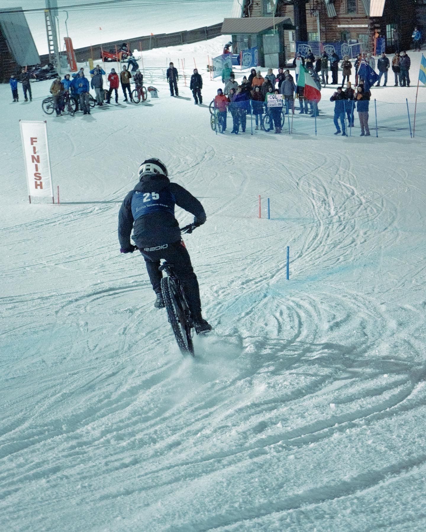 A bike race to remember: Mountain bike snow slalom at SSWSC Winter ...